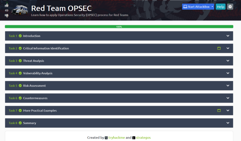 TryHackMe Red Team OPSEC: Write up / Summary - Infosec Cafe